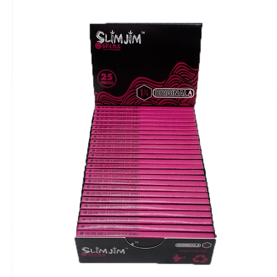 Slimjim Skins Original 1 1/4th Skins (Box of 25) Rolling Papers ...